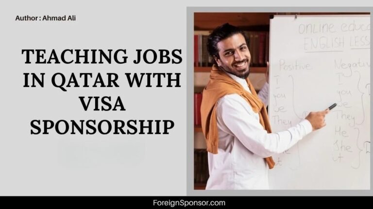 Teaching Jobs in Qatar with Visa Sponsorship in 2026