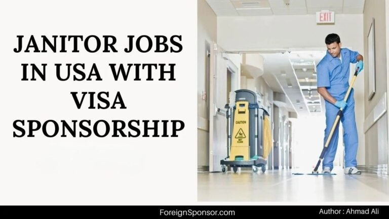Janitor Jobs in USA with Visa Sponsorship in 2026