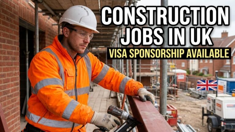 Construction Jobs in UK with Visa Sponsorship in 2026