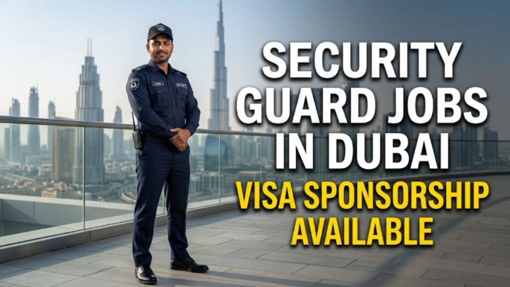 Security Guard Jobs in Dubai with Visa Sponsorship 2026